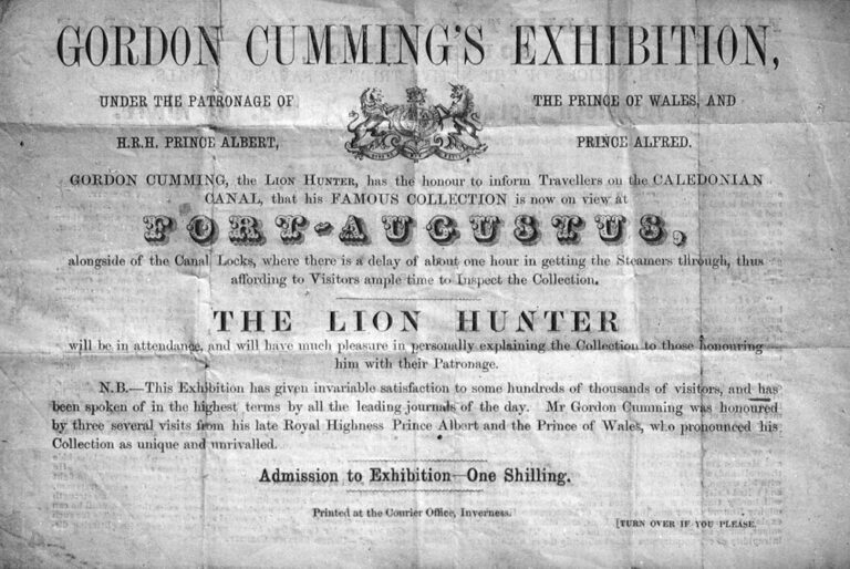 Empire Stories: The Lion Hunter of Fort Augustus - West Highland Museum